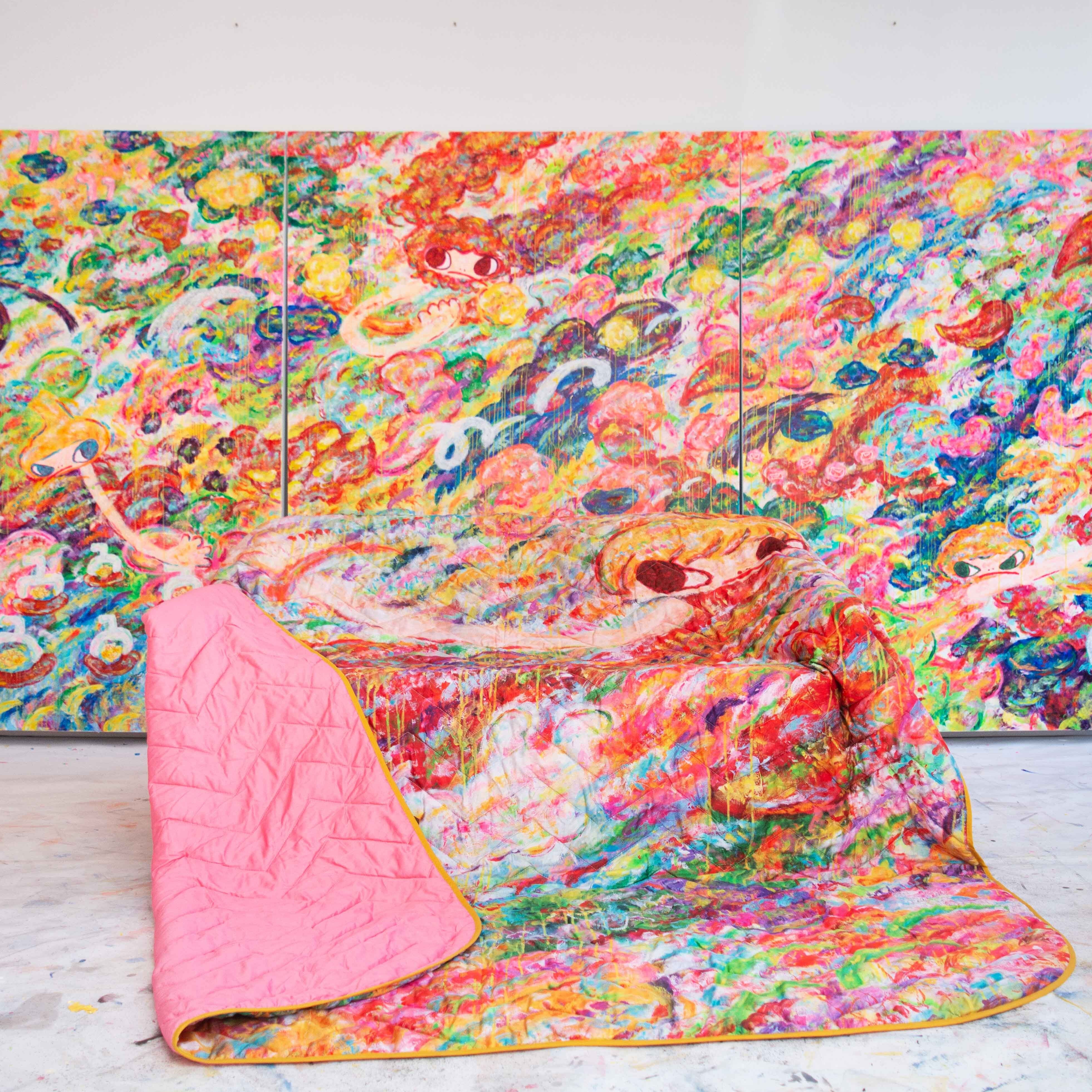 Quilted Blanket CUTE. WEIRD. FREE. – KÖNIG GALERIE