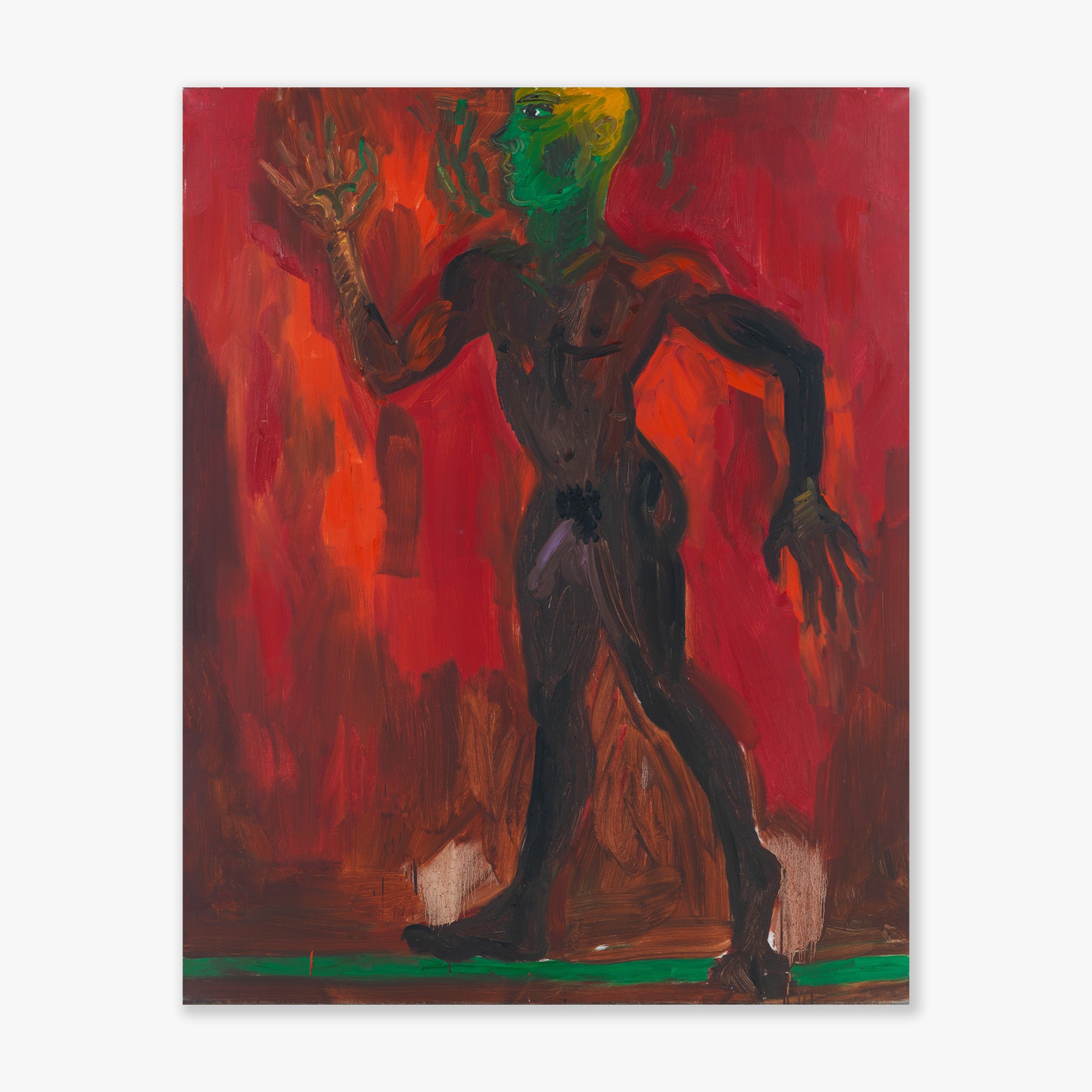 Man on the green line – KÖNIG GALERIE